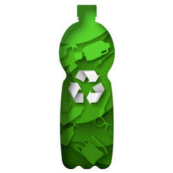Recycle Plastic Bottle Artwork Sticker