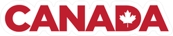 Red Canada Logo Sticker