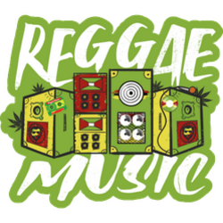 Reggae Music Jamaica Sticker