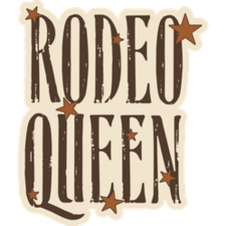 Rodeo Queen Lettering Sticker