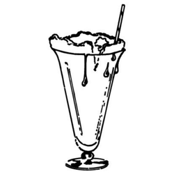 Root Beer Float 1950s Retro Sticker