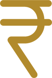 Rupee Symbol Sticker