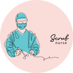 Scrub Nurse Illustration Sticker