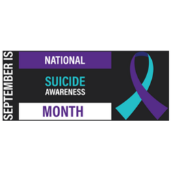September Is National Suicide Awareness Month Banner Sticker