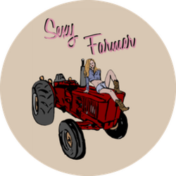 Sexy Farmer On Tractor Sticker