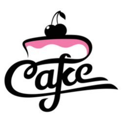 Simple Cake Logo Sticker