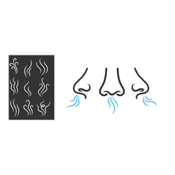 Smell Symbols, Nose And Vapor Sticker