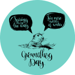 Get ready for Groundhog Day with our collection of stickers