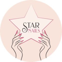 Star Nails Art Logo Sticker
