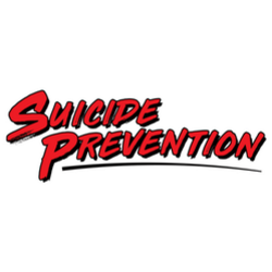 Suicide Prevention Red Typography Sticker