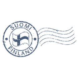 Suomi Finland Postal Stamp Sticker