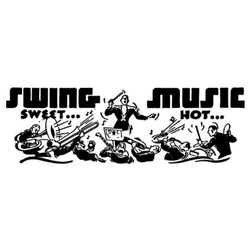 Sweet & Hot 1950s Swing Music Sticker