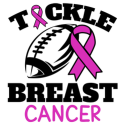 Tackle Breast Cancer American Football Sticker