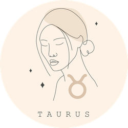 Taurus Astrological Abstract Woman Sticker