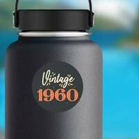 Vintage 1960 Retro Lettering Sticker