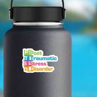 Colorful Ptsd Lettering Sticker