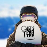 Let's Partee Golf Sport Saying Sticker