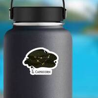 Capricorn Constellation Inscription Sticker