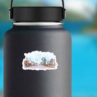 Building View With Landmark Of Concord New Hampshire Sticker