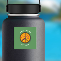 Pizza Peace Sign Sticker