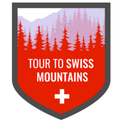 Tour To Swiss Mountains Alps Sticker