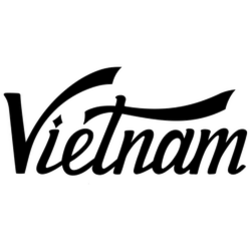 Vietnam Hand Drawn Lettering Sticker