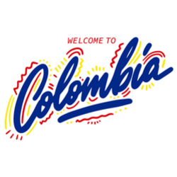 Welcome To Columbia Lettering Sticker