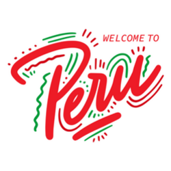 Welcome To Peru Beautiful Typography Sticker