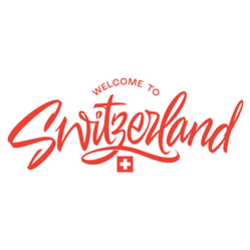 Welcome To Switzerland Lettering Sticker