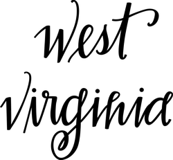 West Virginia Script Sticker