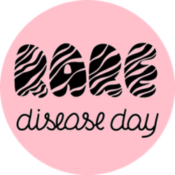 World Rare Disease Day Zebra Lettering Sticker