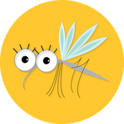 Yellow Mosquito Cute Cartoon Sticker