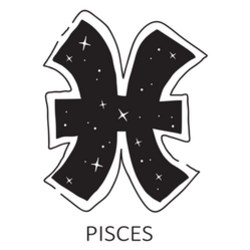 Zodiac Sign Pisces Constellation Symbol Sticker