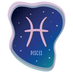 Zodiac Sign Pisces In The Sky Sticker