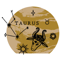 Zodiac Taurus Boho Magical Vintage Sticker