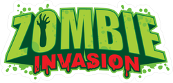 Zombie Invasion Text Sticker