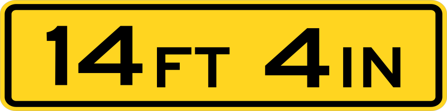 Order Your 14Ft 4In Sticker Today - Free Shipping!