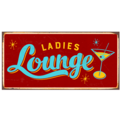 1950s Ladies Lounge Cocktail Sticker