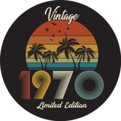 1970 Vintage Retro Limited Edition Sticker