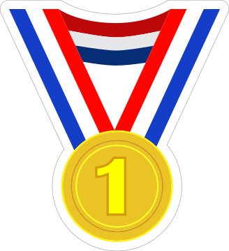 1st Place Cheerleading Sticker - 50+ Color Options!