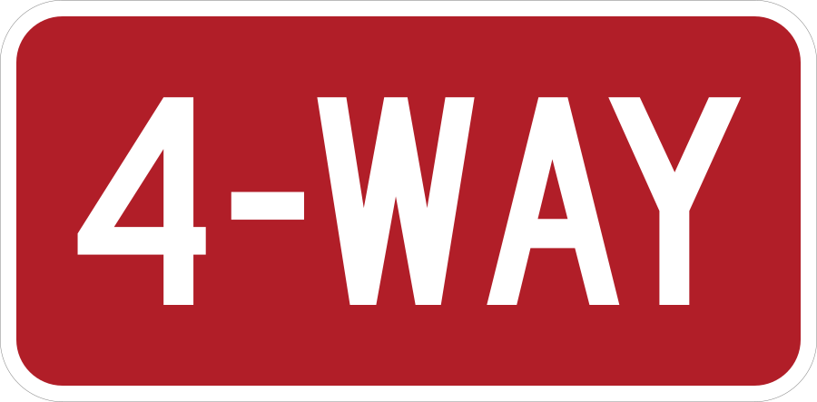 4-Way Sticker - 50+ Color Options!