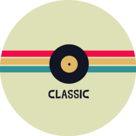 90s Themed Classic Vintage Vinyl Records Sticker