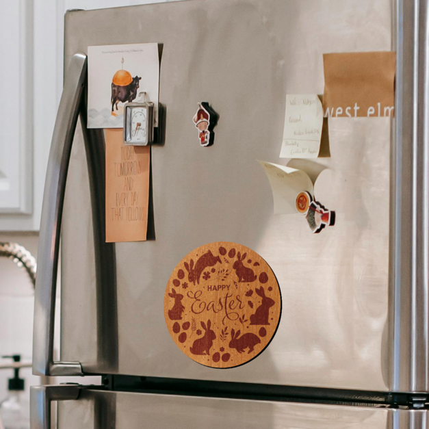 Custom Engraved Wooden Magnets | Free Shipping | No Minimums