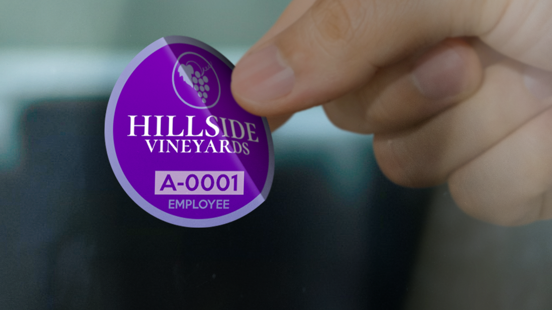 Circular Employee Parking Permits – Secure & Fully Customizable