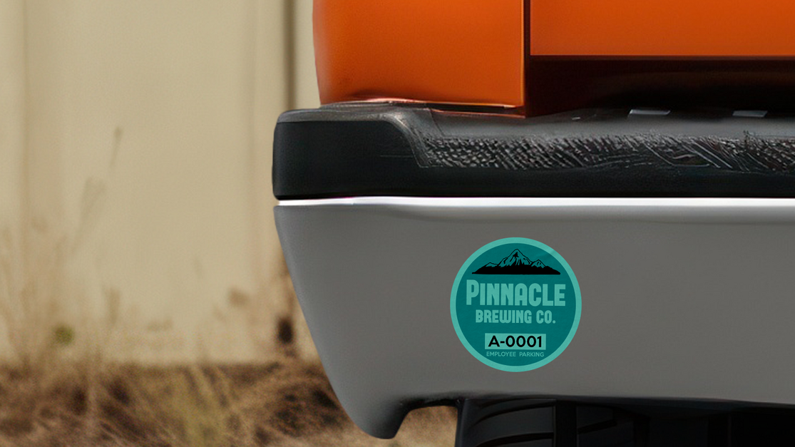 Circular Employee Parking Permits – Secure & Fully Customizable