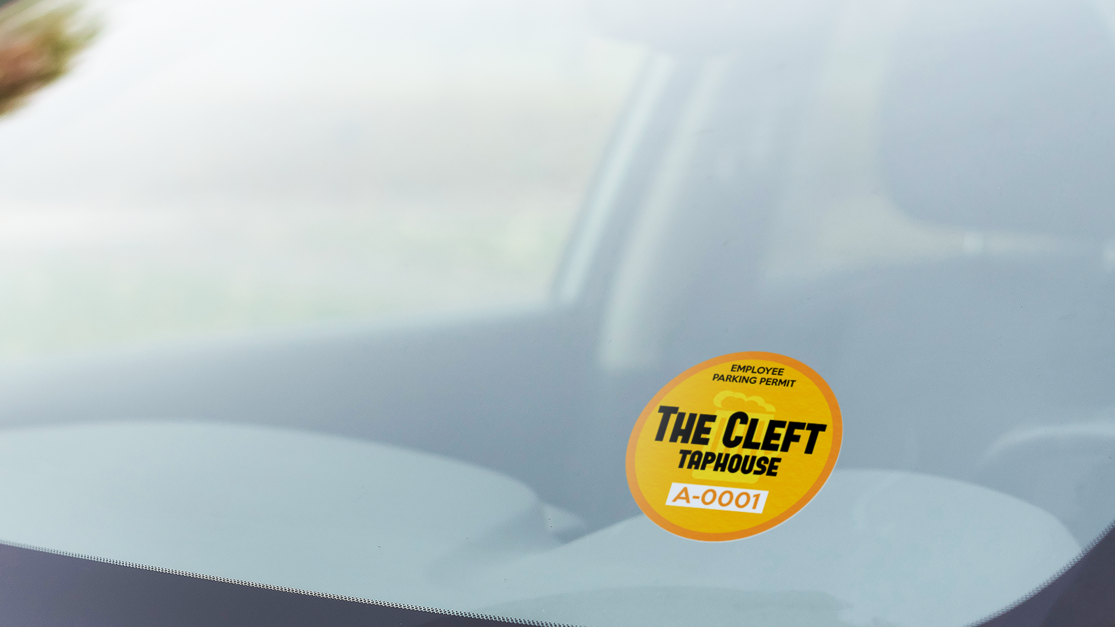 Create Custom Circle Employee Parking Stickers