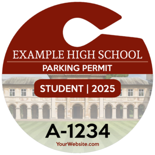 Custom School Hang Tag Parking Permits: Personalized Tags