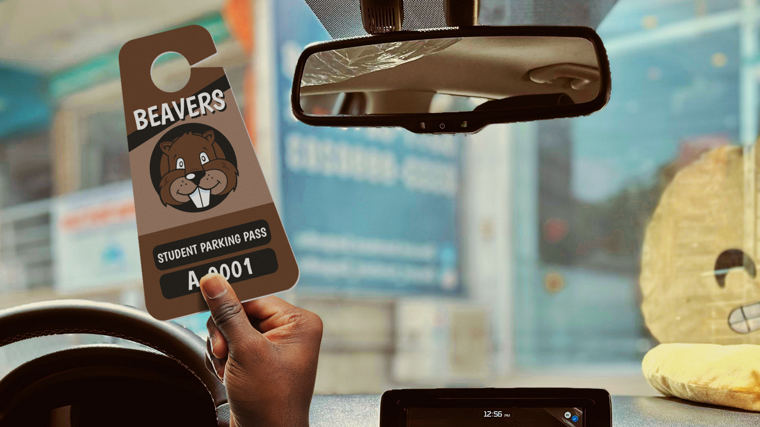 Triangle Hang Tag Parking Permit with Multiple Colors