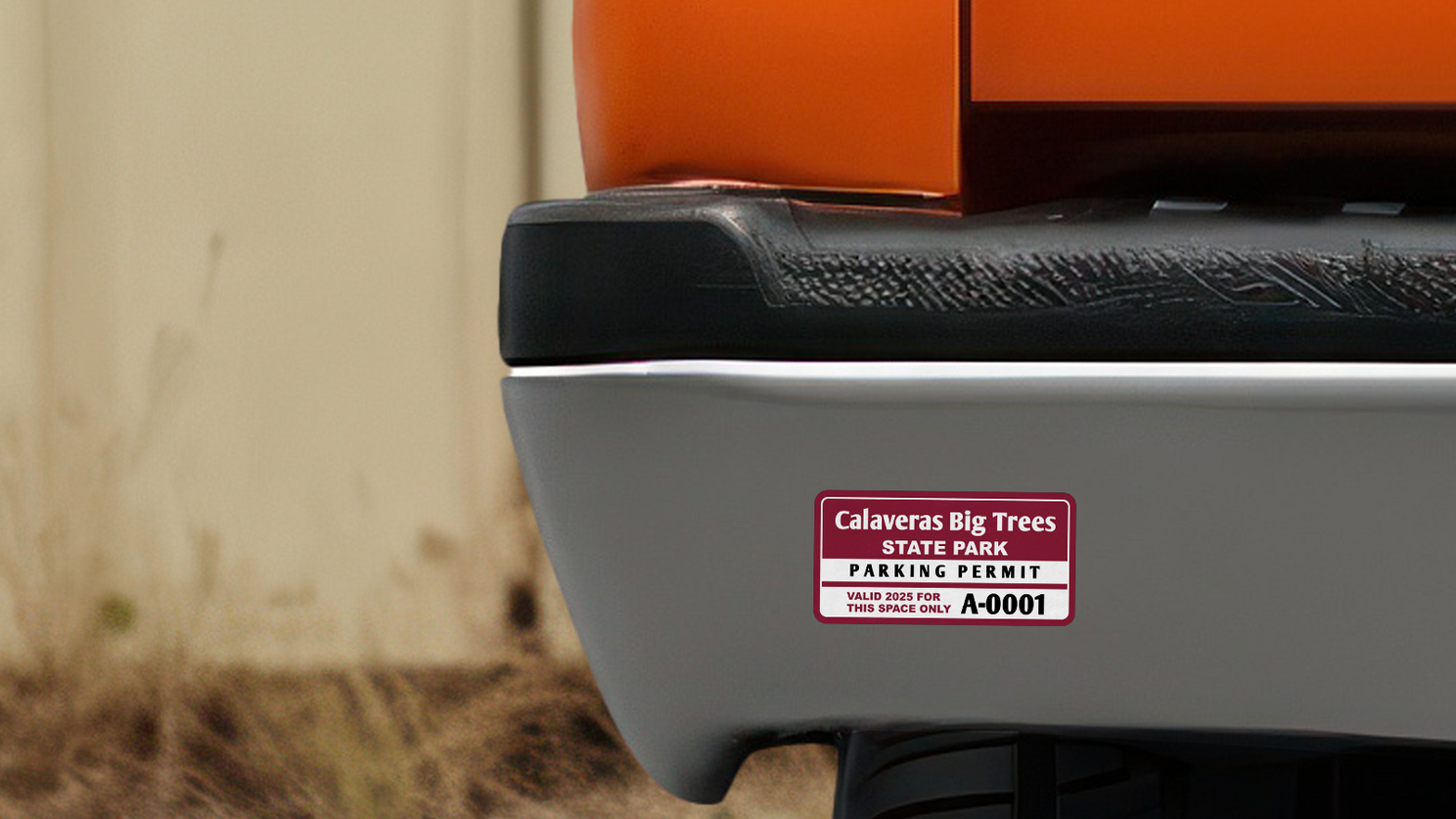 Rectangle Employee Parking Permits – Customizable & Secure