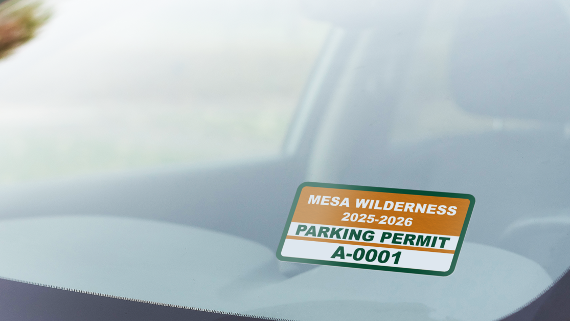 Rectangle Employee Parking Permit Stickers